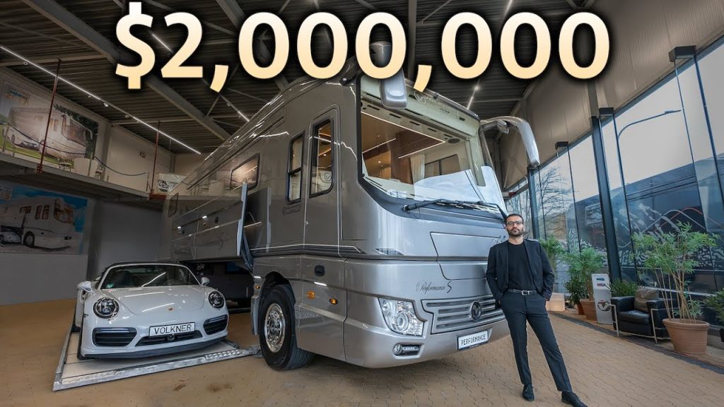Luxury Motorhome with Secret Supercar Garage